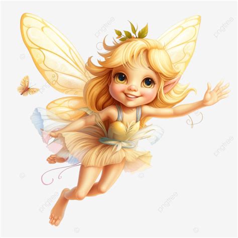 귀여운 금발의 요정 비행 요정 공주님 귀엽다 Png 일러스트 및 이미지 에 대한 무료 다운로드 Pngtree