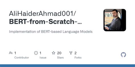 GitHub AliHaiderAhmad BERT From Scratch With PyTorch Implementation Of BERT Based Language