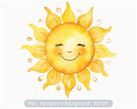 Happy Sun Clipart, Sun PNG Clipart, Cute Sun Face Png, Junk Journals ...