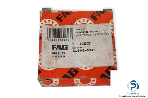 FAG 61804-HLC DEEP GROOVE BALL BEARING - Platinum International