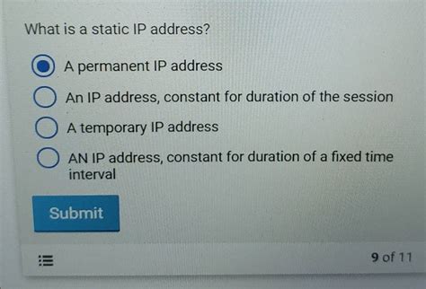Solved What Is A Static IP Address O A Permanent IP Address An IP 1 Answer Transtutors