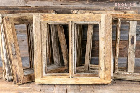 Salvaged French Oak Window Frames