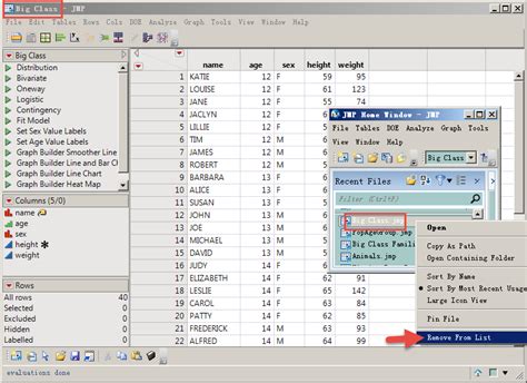 solved how can i open a jmp file without leaving a record in the from