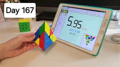 1 Year Cubing Pyraminx Challenge Day 167365 Average 571 Noob Cuber Youtube