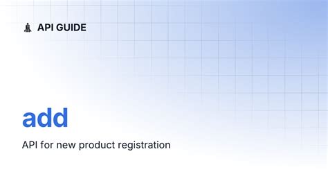 Add Api Guide