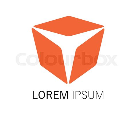 Cube Logo Design Concept Colourbox
