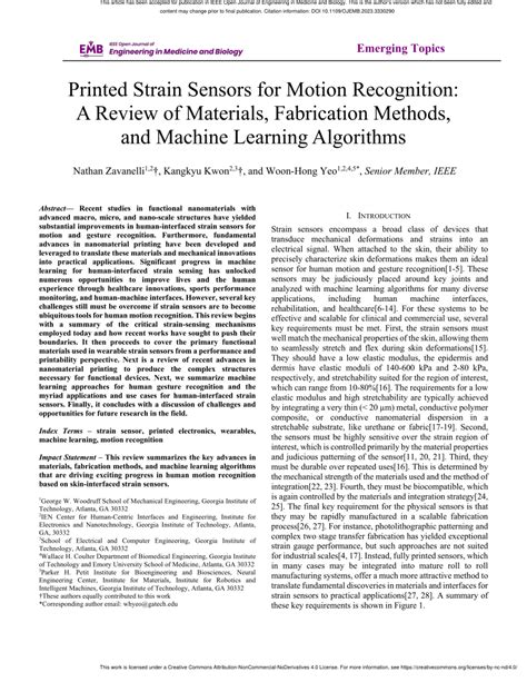 pdf printed strain sensors for motion recognition a review of