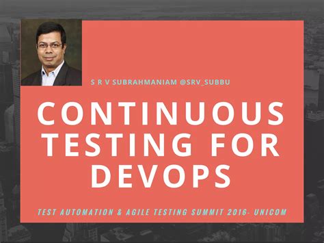 Continuous Testing For Devops Pdf