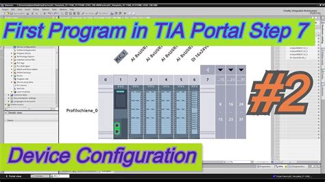 Plc Tutorial For Beginners Part 2 First Program Hardware Configuration Tia Portal Youtube