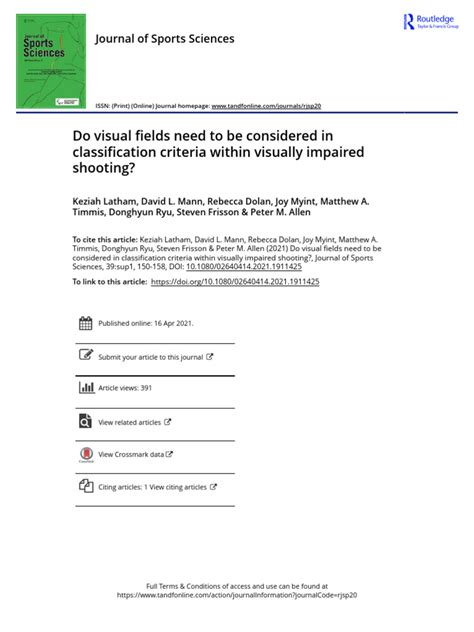 do visual fields need to be considered in classification criteria
