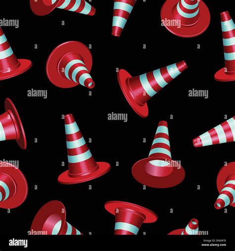 Traffic Cones Pattern Stock Vector Image And Art Alamy