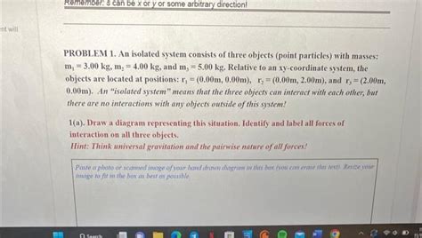 Solved Problem 1 An Isolated System Consists Of Three
