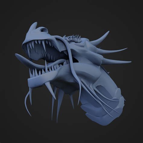 Stl File Dragon Head・3d Printer Design To Download・cults