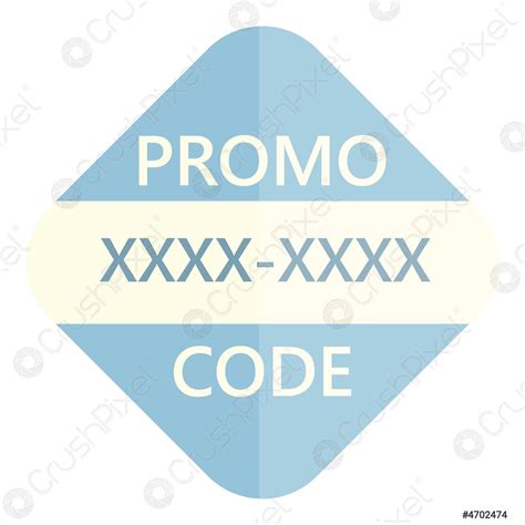 Promotional Code Icon Cartoon Vector Promo Discount Stock Vector