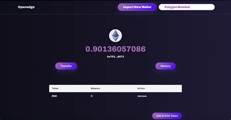 Implementation Of A Web Based Ethereum Wallet Built With React