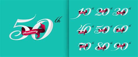 주년 기념 엠 블 럼의 설정 기념일 템플릿 디자인 웹 게임에 대 한 크리에이 티브 포스터 소책자 전단지 전단지 잡지 초대 카드 0명에 대한 스톡 벡터 아트 및 기타 이미지