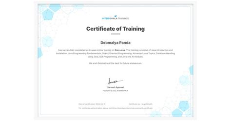Debmalya Panda On Linkedin Successfully Completed The Core Java