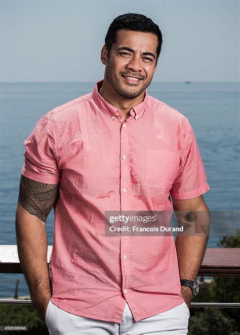 Robbie Magasiva Poses During A Portrait Session At Grimaldi Forum On
