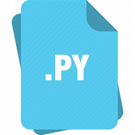 Blue Extension File Page Py Type Icon Download On Iconfinder