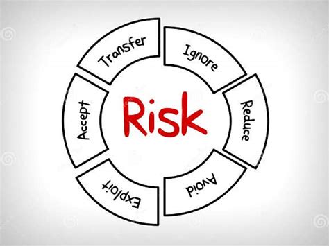 Risk Management Mind Map Ignore Accept Avoid Reduce Transfer And Exploit Stock