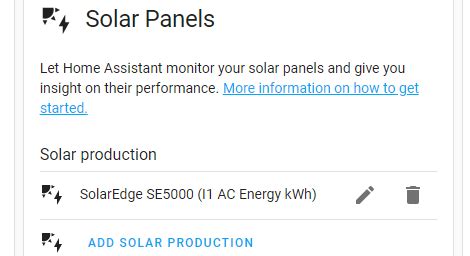 Solaredge Output Not Showing On Energy Dashboard Configuration Home Assistant Community