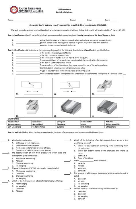 Earth Amp Life Science Midterm Exam Final Compress Midterm Exam Earth