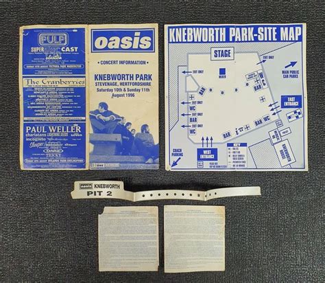 Vintage 1996 Oasis Knebworth Concert T Shirt X Large 90s Oasis