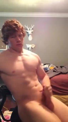 Male Solo Ginger Muscle Dude Beats One Out Thisvid Com