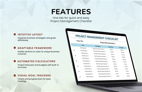 Project Management Checklist Template In Excel Google Sheets