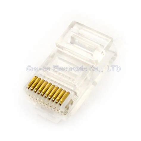10pcs 10p10c Rj48 Crystal Plug Rj48 Network Cable Crystal Head Network Interface On Aliexpress