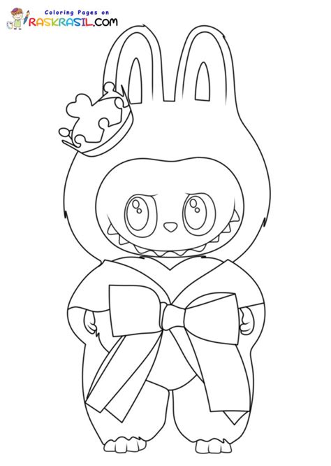 Раскраски Лабубу Распечатать бесплатно