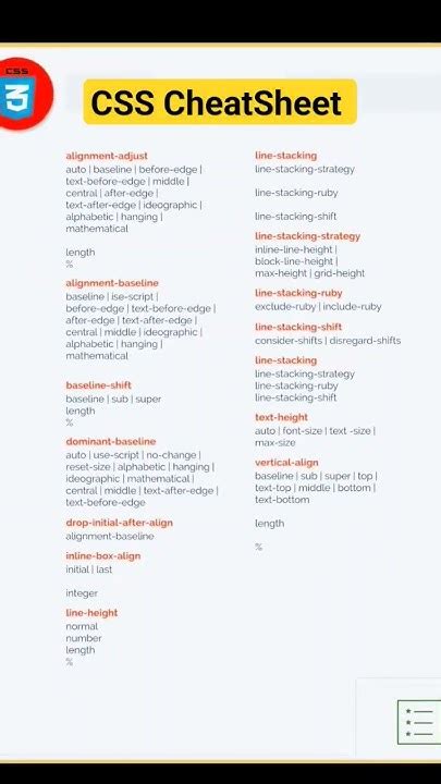 Css Cheat Sheet For Beginners🤗 Css Html Trending Viral Learn Programming Notes