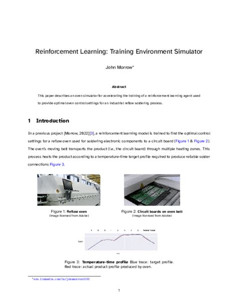 Pdf Reinforcement Learning Training Environment Simulator