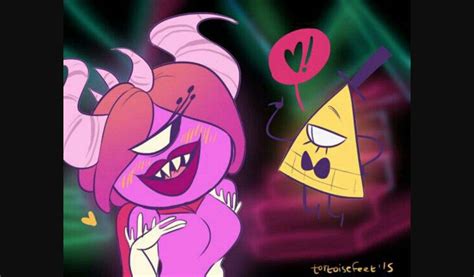 Dibujo Bill Cipher y Gifanny Gravity Falls Amino Español Amino