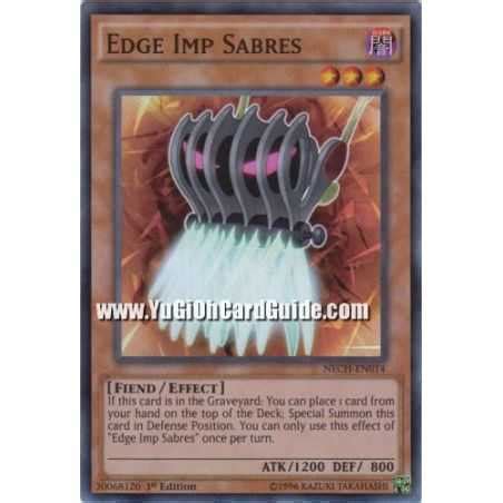 Edge Imp Sabres Super Rare The New Challengers Carta Yugioh En México
