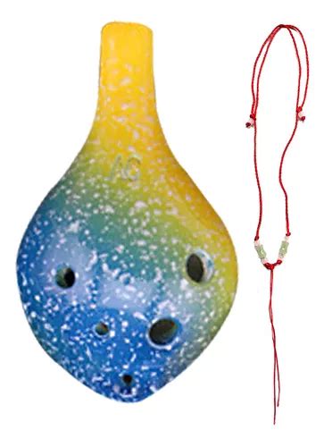 Ocarina De Cerámica Con Música Y Instrumento De Cerámica Par Envío Gratis