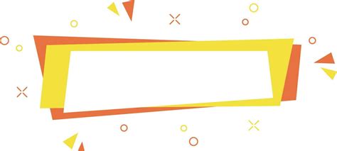 Empty Rectangle Banner Vector Illustration Flat Design Style