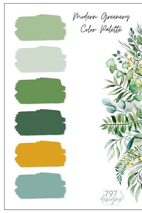 Modern Greenery Color Palette Artofit