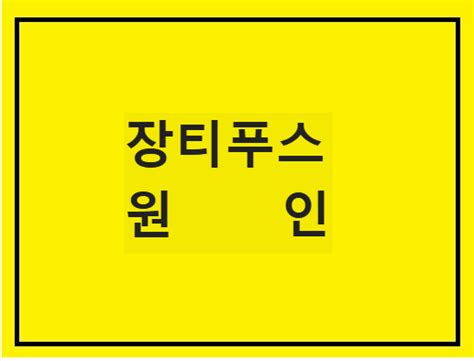 장티푸스 증상 예방접종 알아봅시다