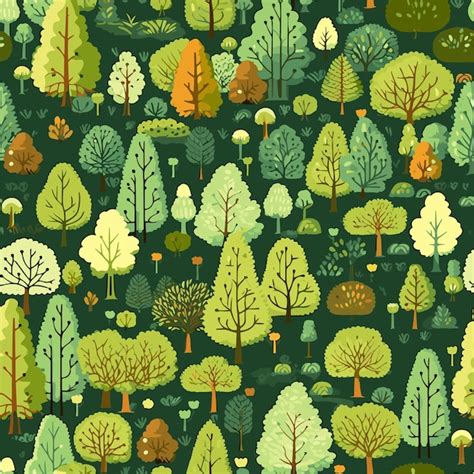 Premium Vector Forest Wildlife Seamless Pattern Premium Vector Forest Wildlife Seamless Pattern