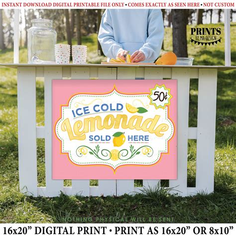 Lemonade Stand Sign Printable