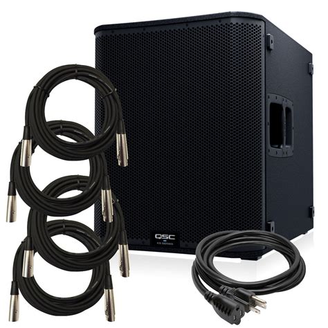 Qsc Ks118 Powered Subwoofer Cable Kit Kraft Music