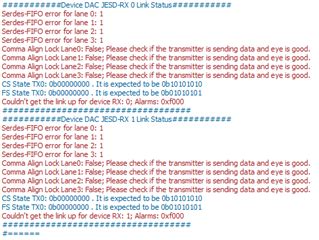 DAC JESD Rx Link Errors RF Microwave Forum RF Microwave TI E2E Support Forums