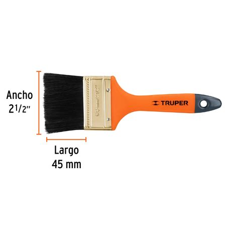 Brocha Profesional De 2 1 2 Con Mango De Plástico Truper — Ferremega