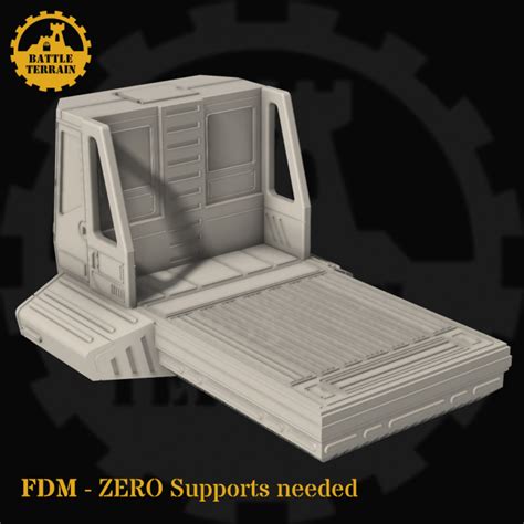 3d Printable Mk1b6 Cargo Flatbed By Battle Terrain