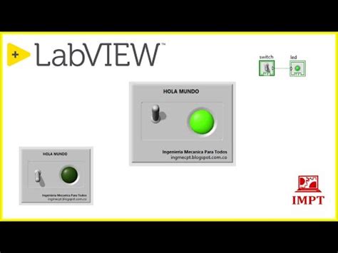 Encender Y Apagar Un Led En LABVIEW Hola Mundo YouTube