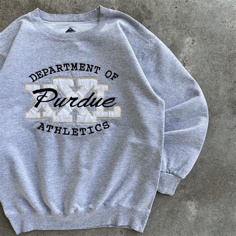 Crazy Vintage 90s Embroidered Purdue University Depop