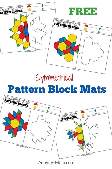 Printable Pattern Blocks Flower Math Patterns Pattern Blocks Pattern Block Printables