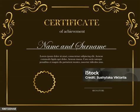 크리에이 티브 인증서 졸업장입니다 졸업장에 대 한 구조 인증서 우아한 테두리 프레임 디플로마 디자인 졸업 또는 완료에 대 한 인증서 템플릿 0명에 대한 스톡 벡터 아트 및