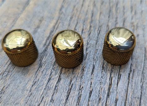 Schecter Brass Knobs Gold Plated Original 1980s Reverb